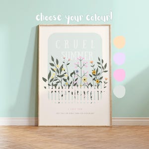 Cruel Summer | Taylor Inspired Lyrics, Lyric Print, Eras, Christmas ...