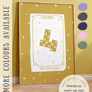 Gold Rush | Taylor Inspired Tarot Card, Song Print, Evermore, Dominoes ...