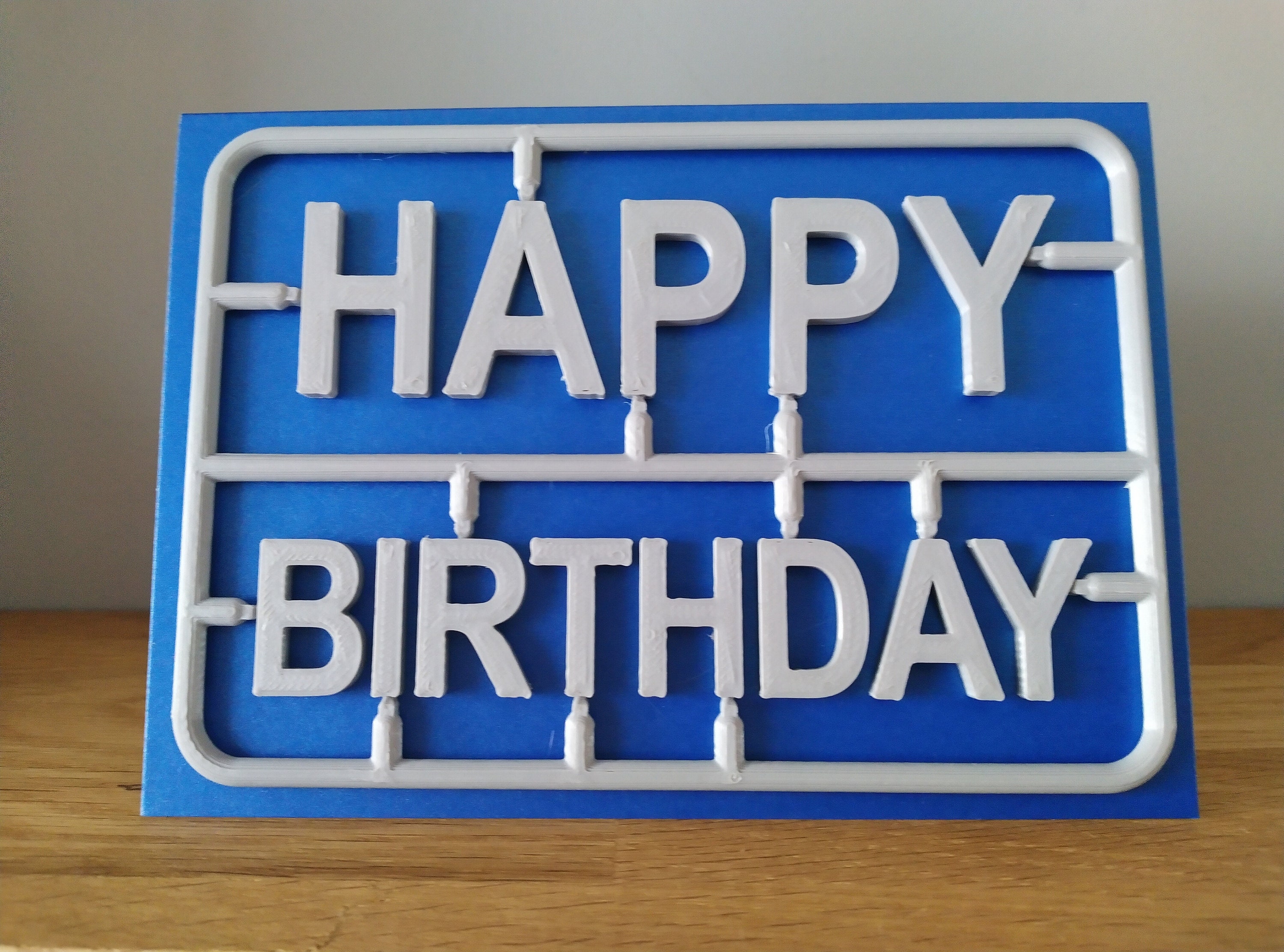 Model Kit Style 3D Printed Happy Birthday Card - Etsy
