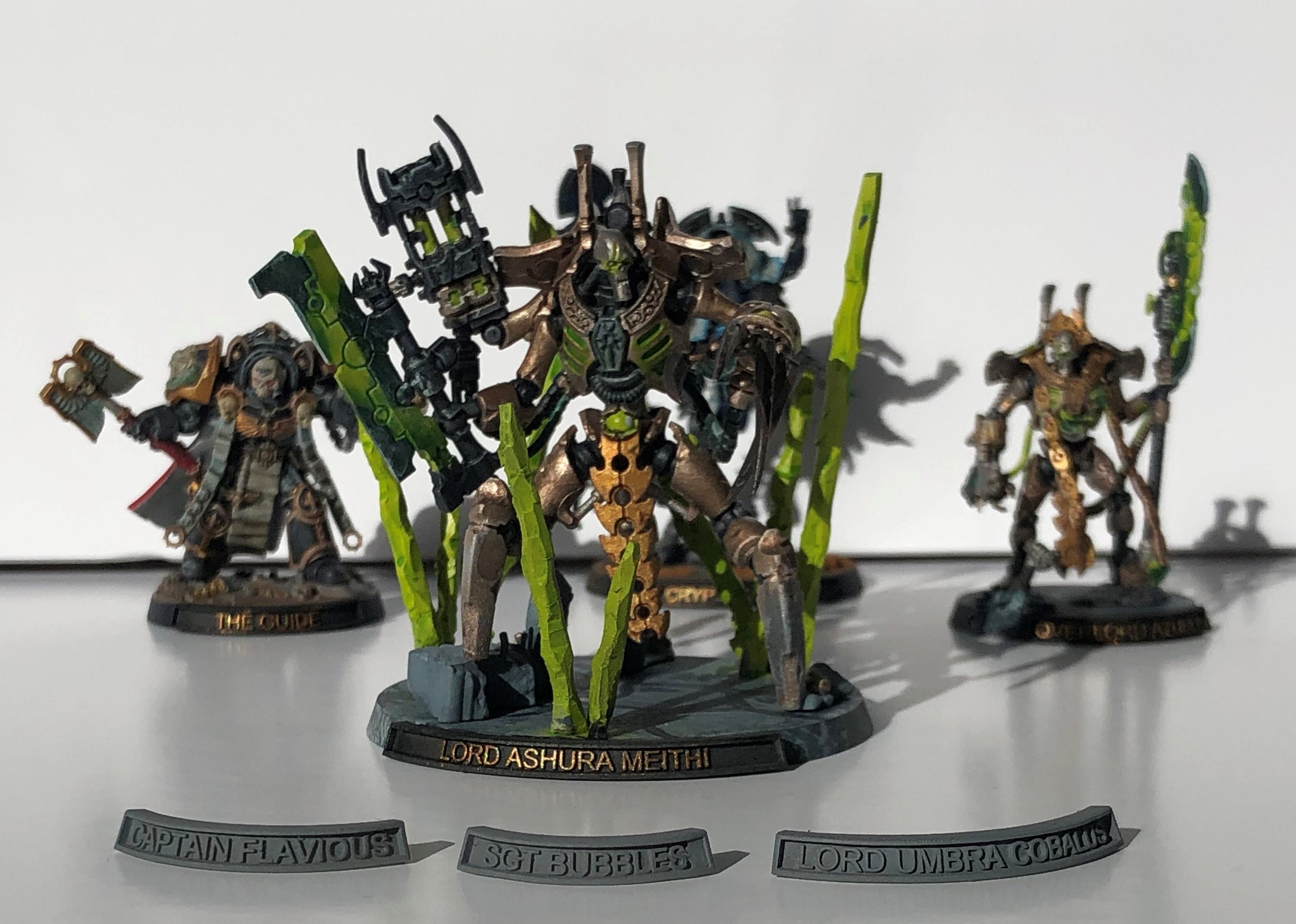 Custom Name Plates/ Title Plates for Bases Any Base Size 40k/aos/dnd - Etsy