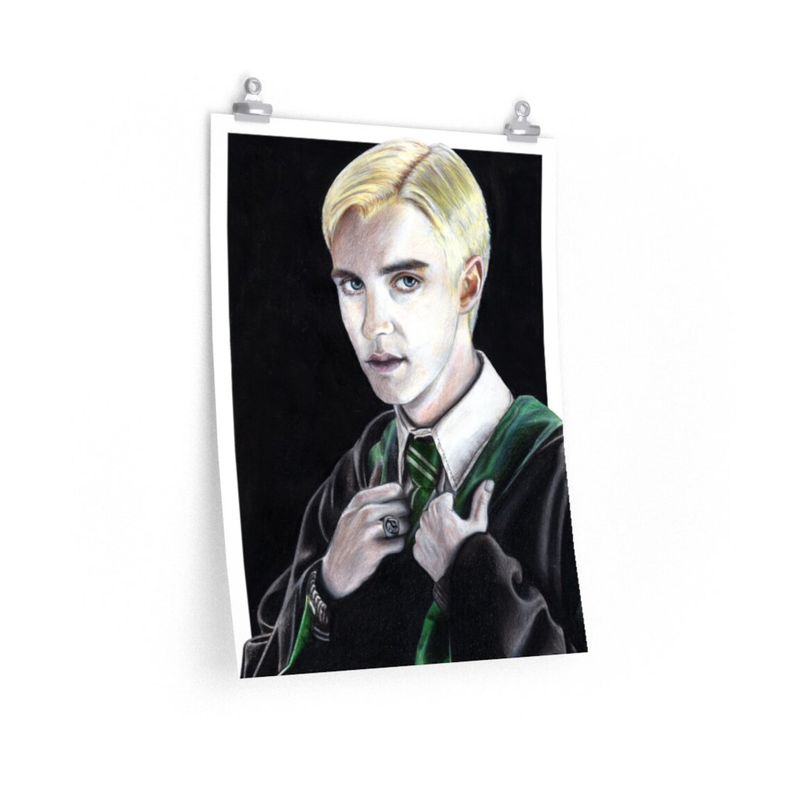 Draco Malfoy Posters Draco Malfoy Fan Art Print Harry Potter | Etsy