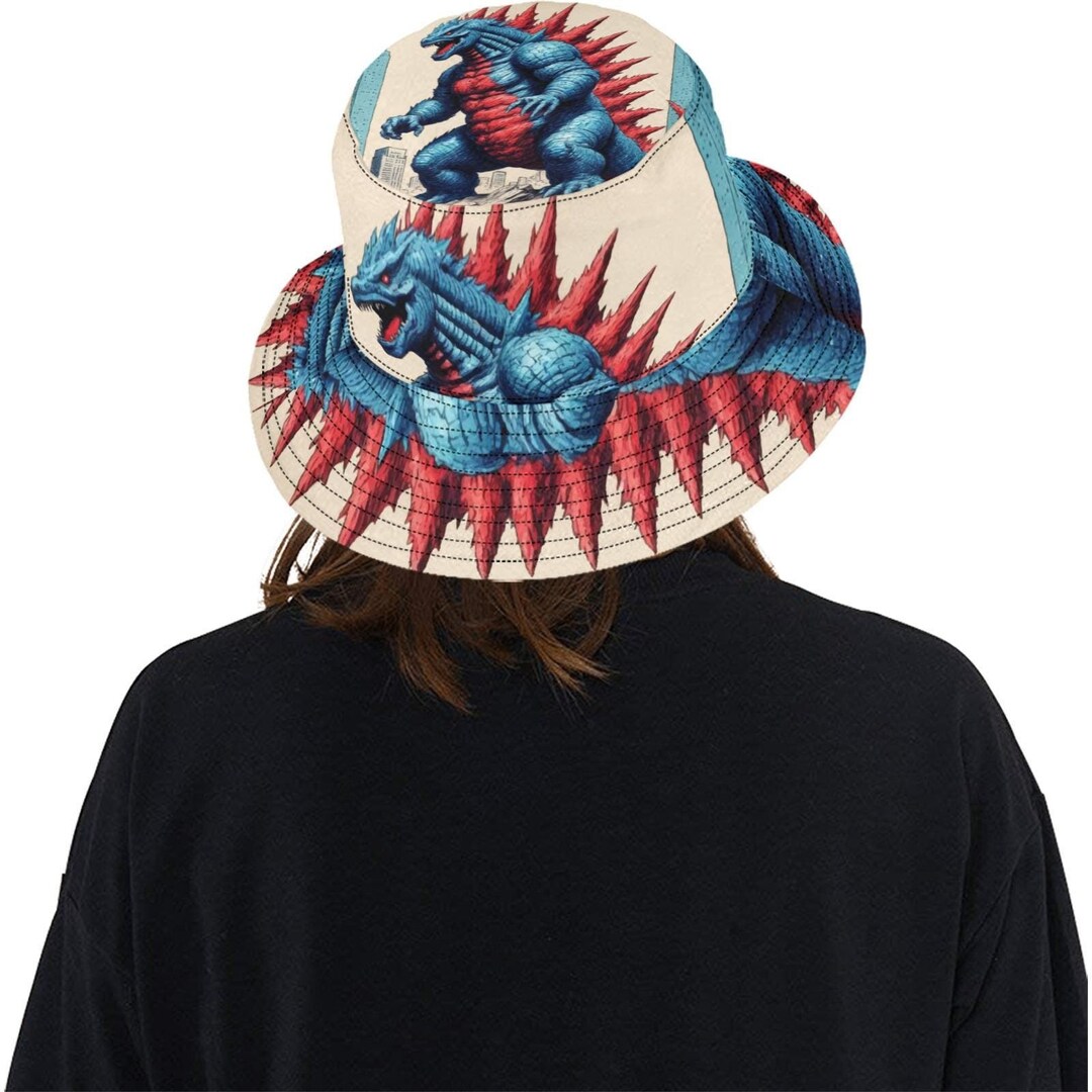 Retro Godzilla Bucket Hat Kaiju Monster Comics Art - Etsy