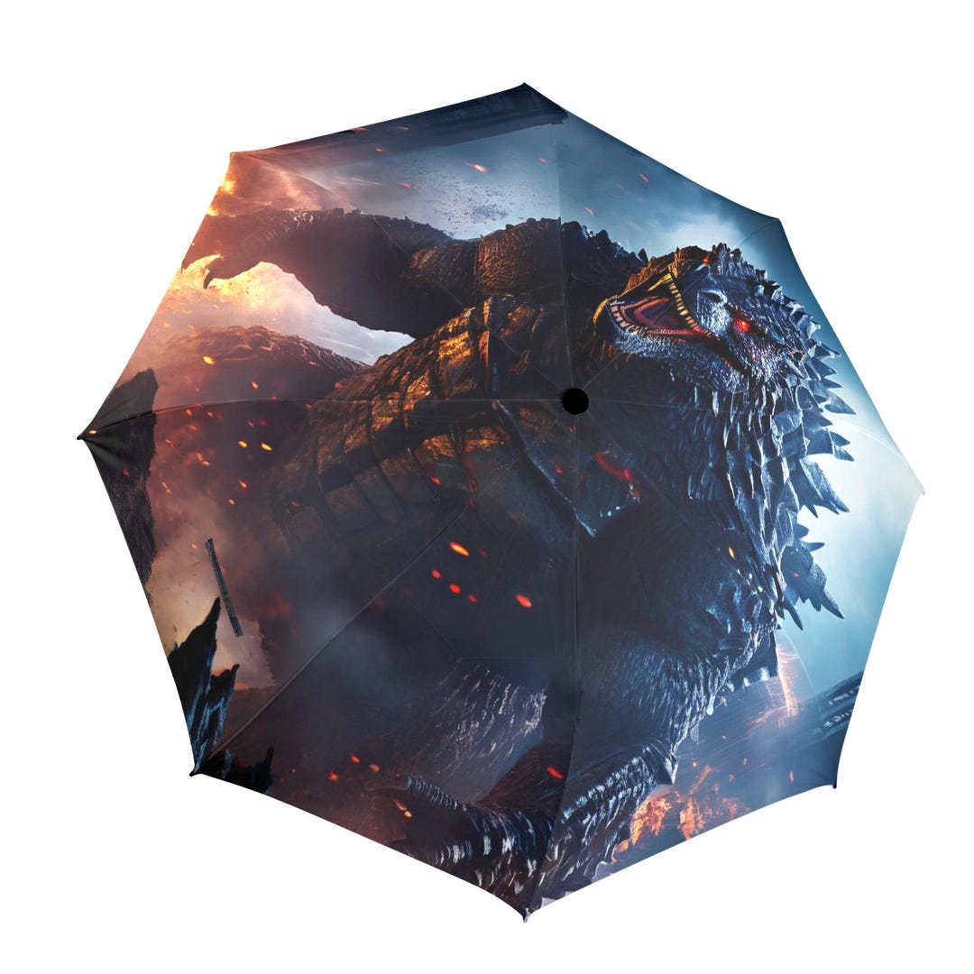 Godzilla Umbrella Foldable Kaiju Monster Parasol - Etsy