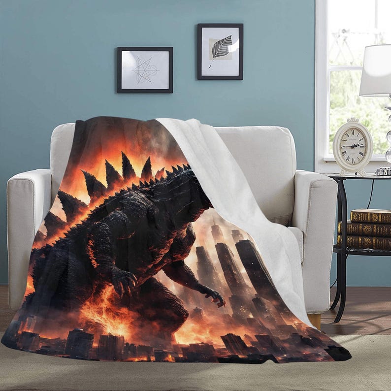Blanket Personalized Blankets Godzilla Blanket Kauju Monster Gojira ...