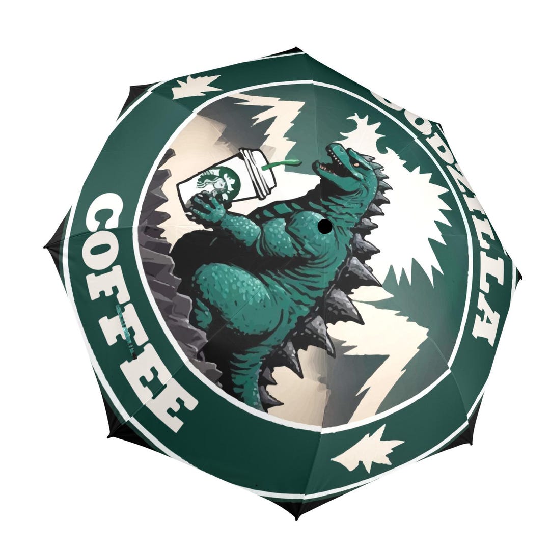 Umbrella Coffee Godzilla Gojira Kaiju - Etsy