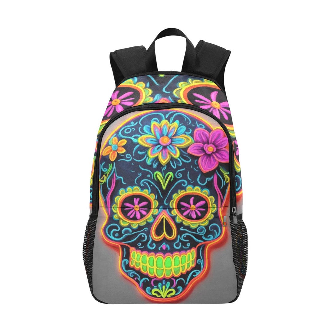 Backpack School Sugar Skull Backpacks Chicano Backpack Personalized ...
