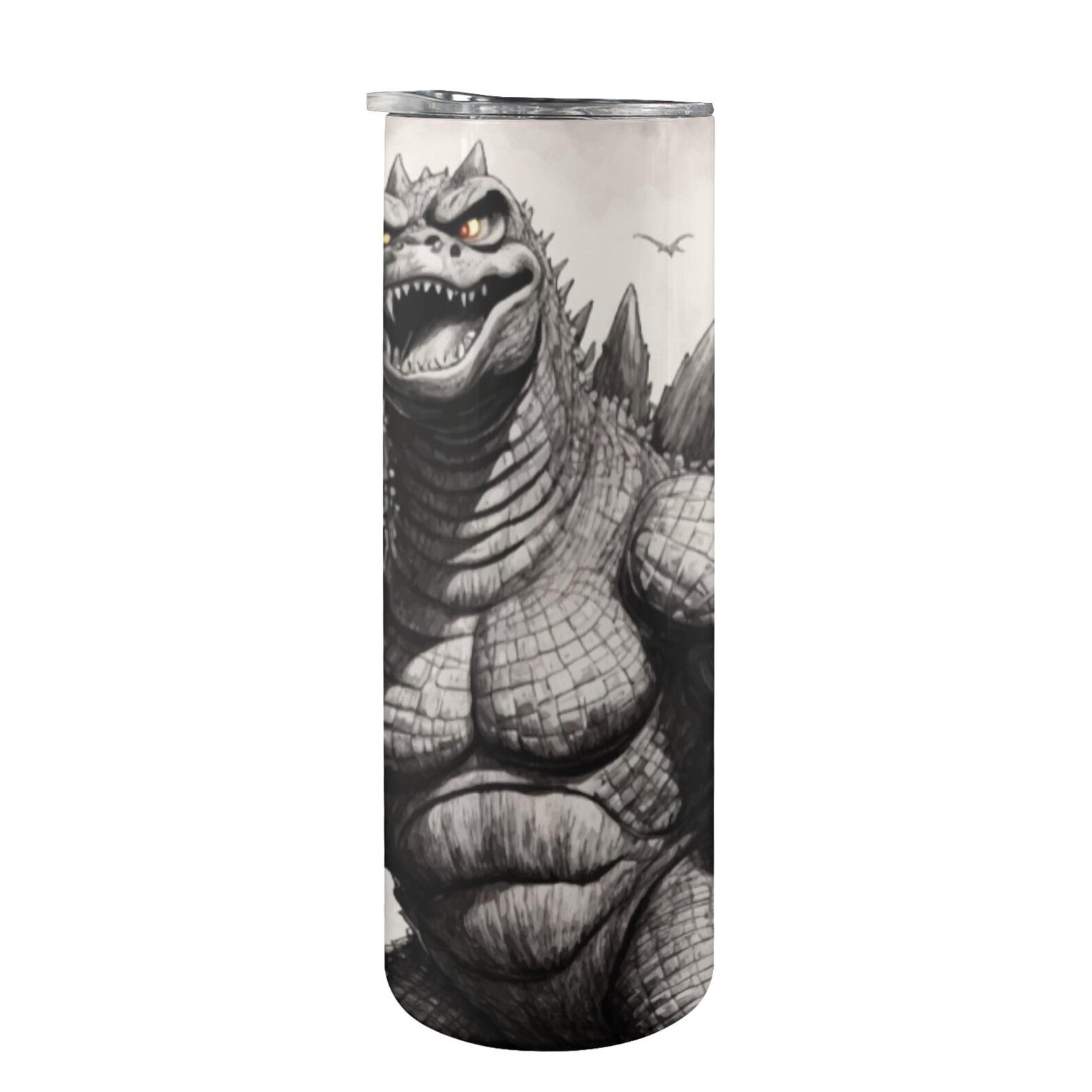 Tumbler Personalized Tumblers Godzilla Gojira Kaiju Pencil Art Cartoon ...