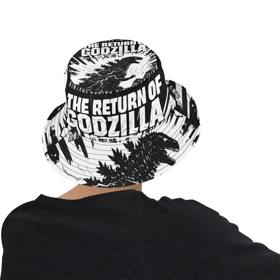 Godzilla Bucket Hat Retro Kaiju Comics Art - Etsy