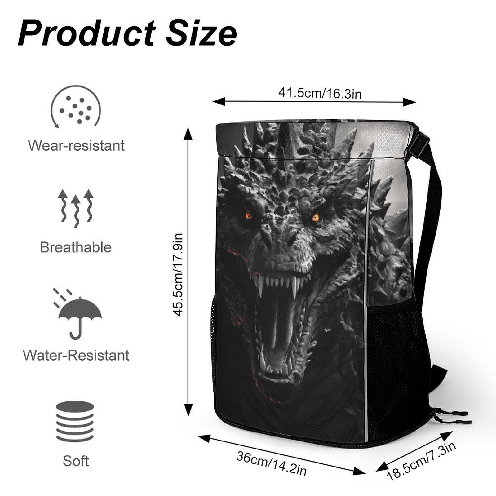 Drawstring Bag Kaiju Gym Bag Godzilla Bag Godzillas Rucksack Gojira ...