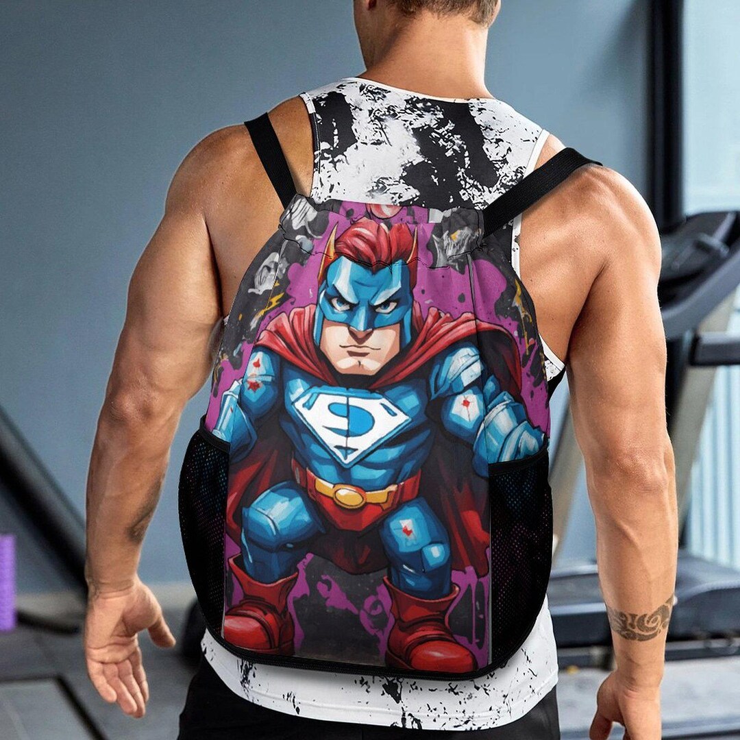 Drawstring Bag Super Hero Superhero Bag Comics - Etsy