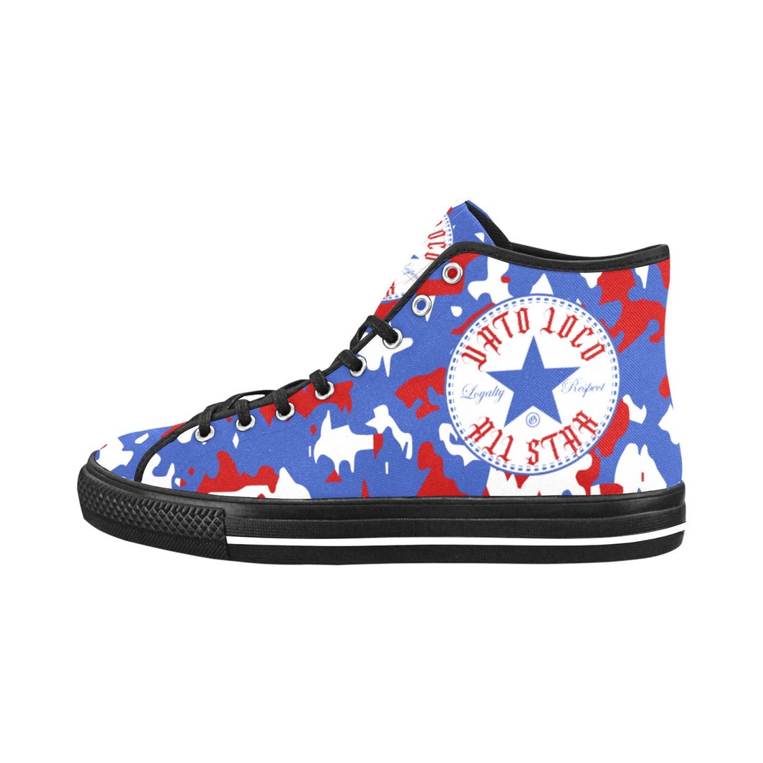 High Top Canvas Sneakers Vatos Locos All Star - Etsy