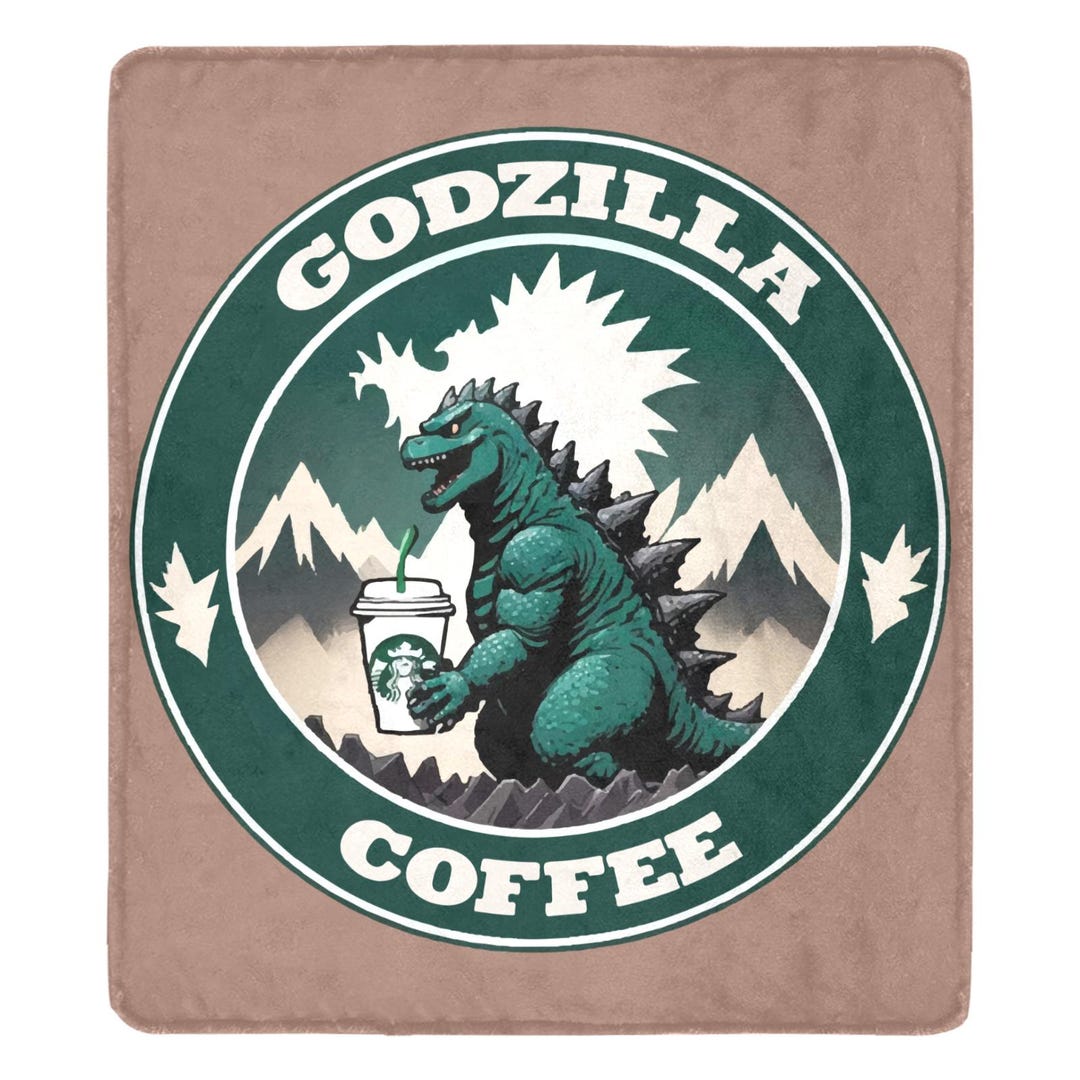 Blanket / Coffee / Godzilla / Gojira / Kaiju / Personalized Blankets - Etsy