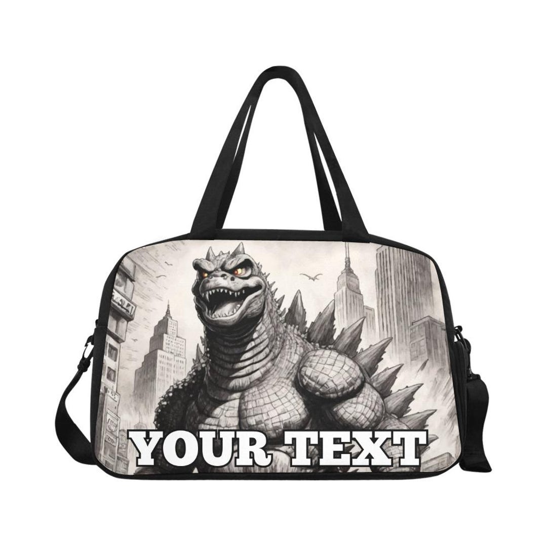 Duffel Bag Gift Duffle Bag Godzilla Custom Gift Personalized Gift ...