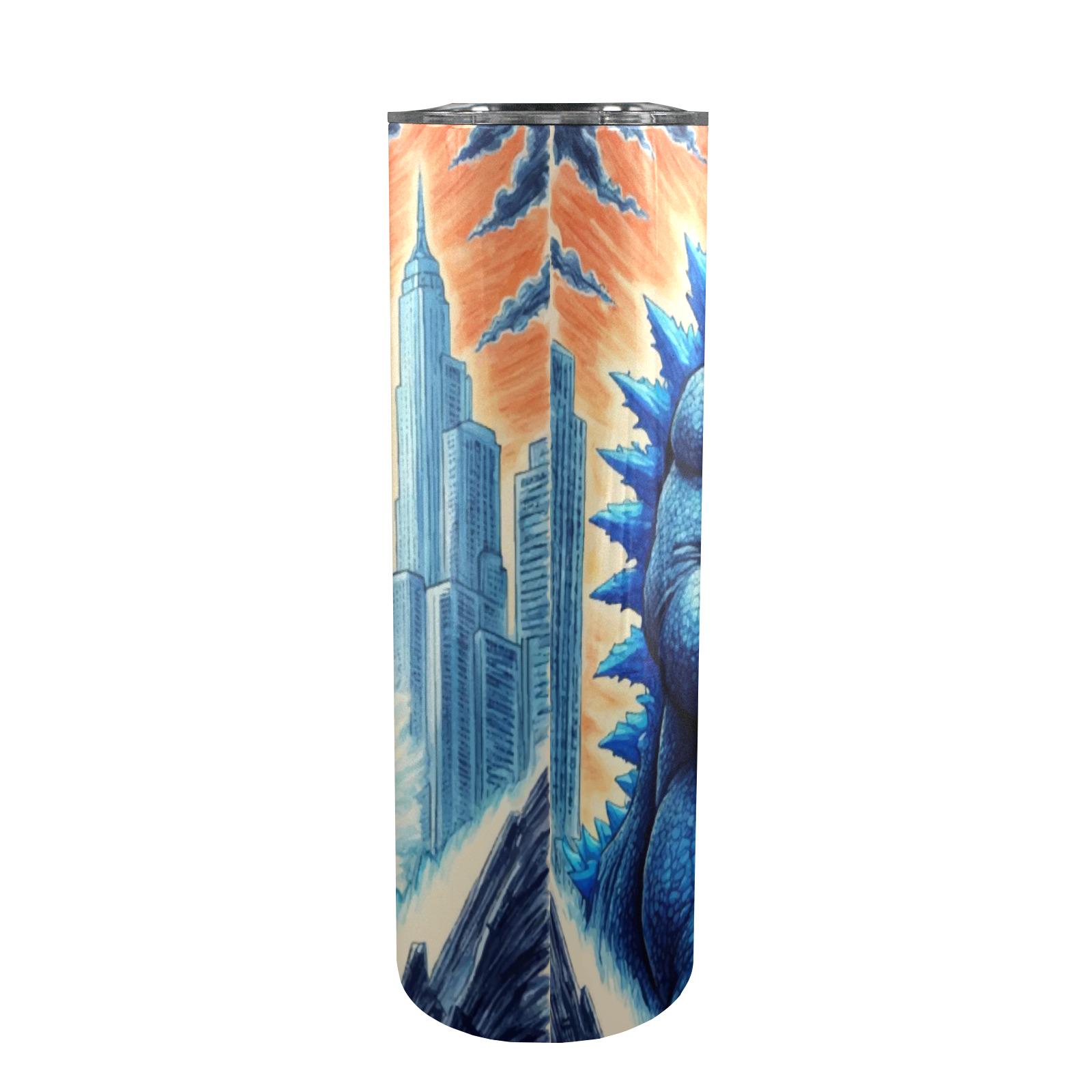 Tumbler Personalized Tumblers Godzilla Kaiju Gojira Crayon Art - Etsy