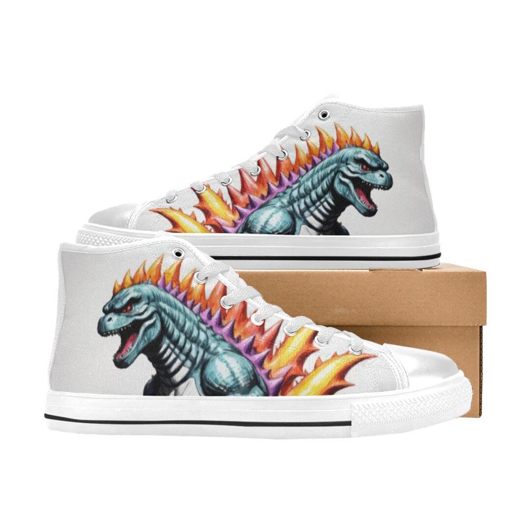 High Top Sneakers Godzilla High Top Shoes Godzillas Children Sneakers ...