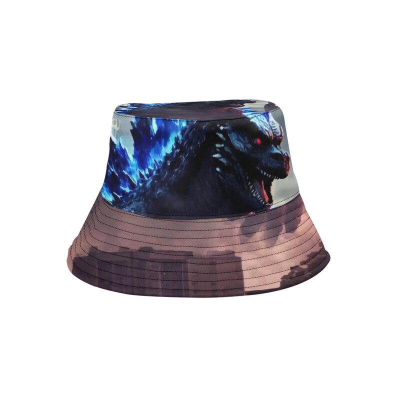 Bucket Hat Godzilla Bucket Hats for Women Godzilla Kaiju Gojira Neon ...