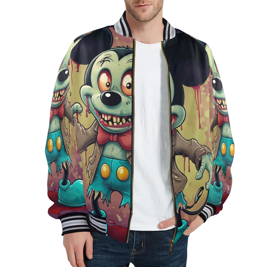Bomber Jacket Men Zombie Jacket Horror Jacket Halloween Jacket - Etsy