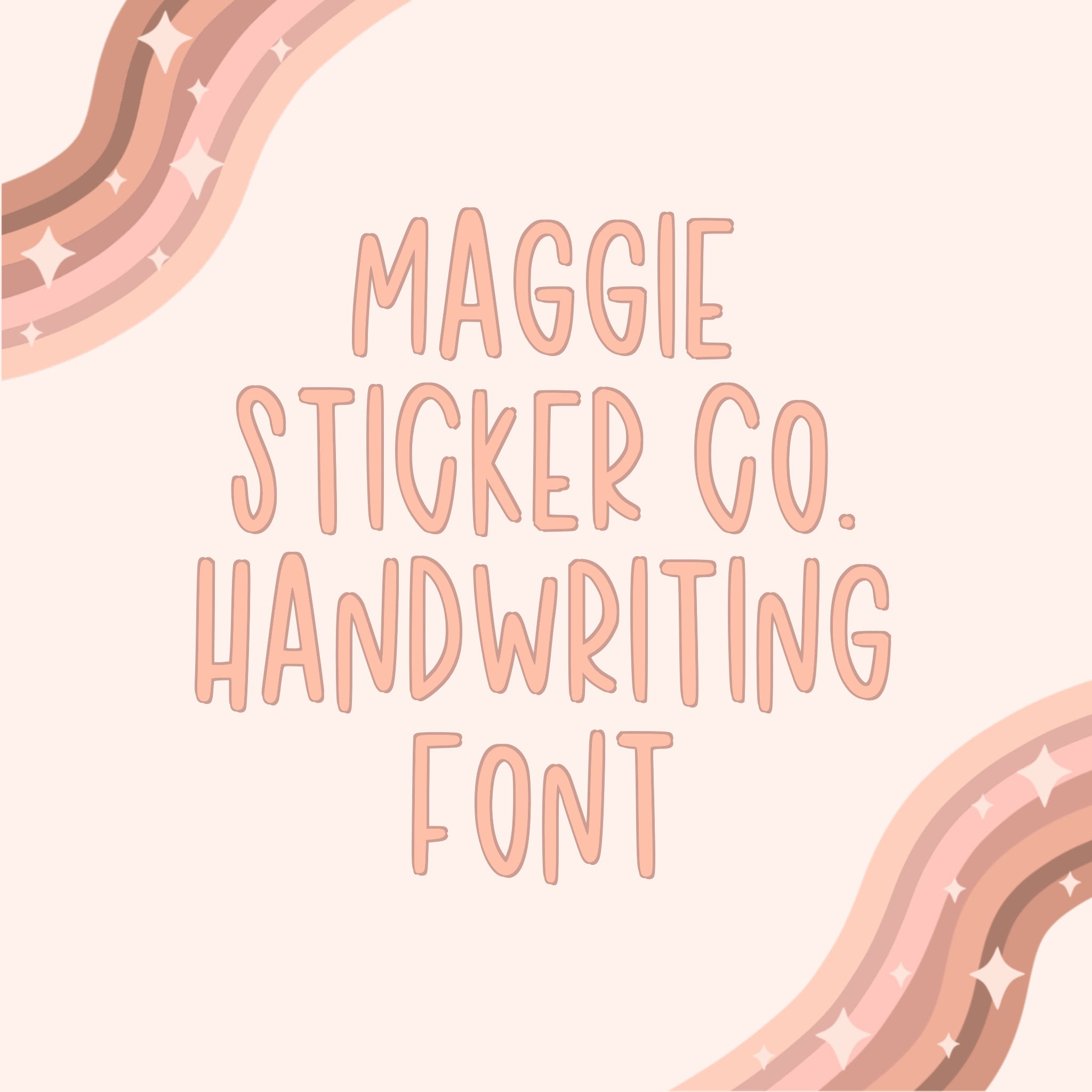 Maggie Sticker Co. Handschrift Schrift Personal License | Etsy