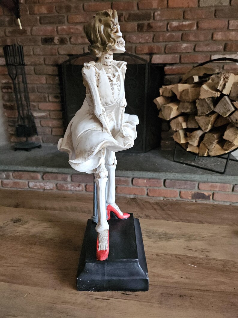 Marilyn Monroe Day of the Dead Large Skeleton Figurine - Etsy