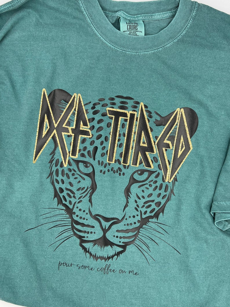 Def Tired Pour Some Coffee on Me Graphic Mom Tee Coffee - Etsy