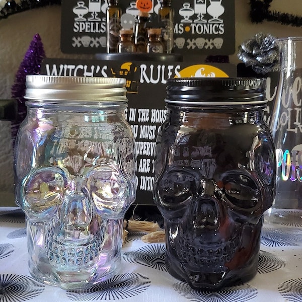 Skull Jar - Etsy