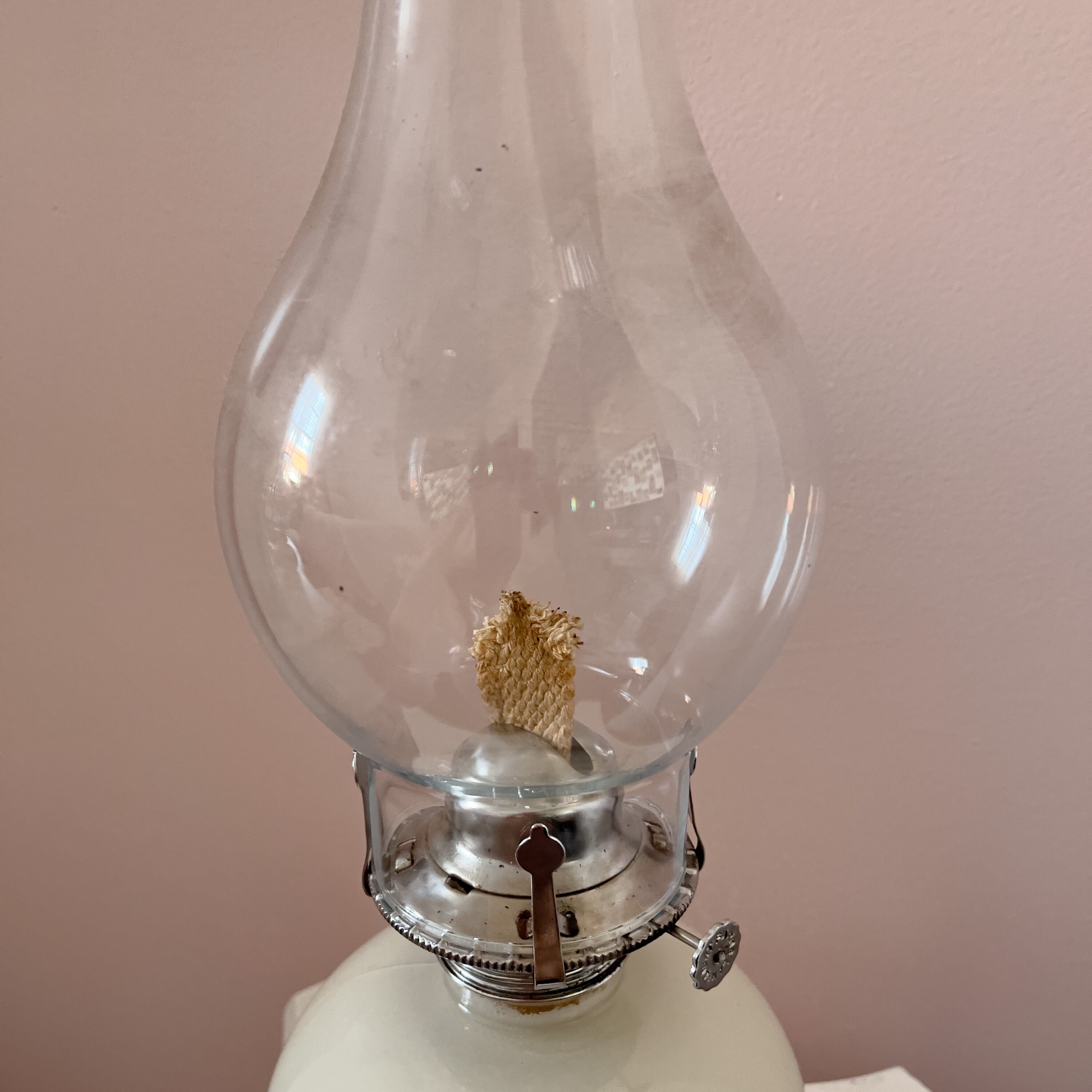 Antique Blue Hurricane Oil Lamp - Add a Touch of Elegance to Your Home ...