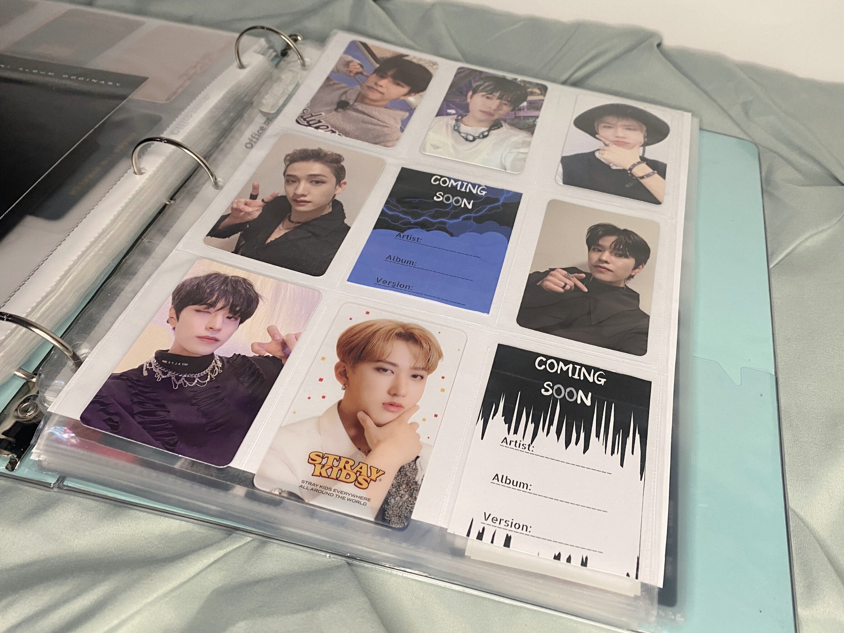 Photocard Binder Placeholders | Digital Download | Stray Kids Themed ...