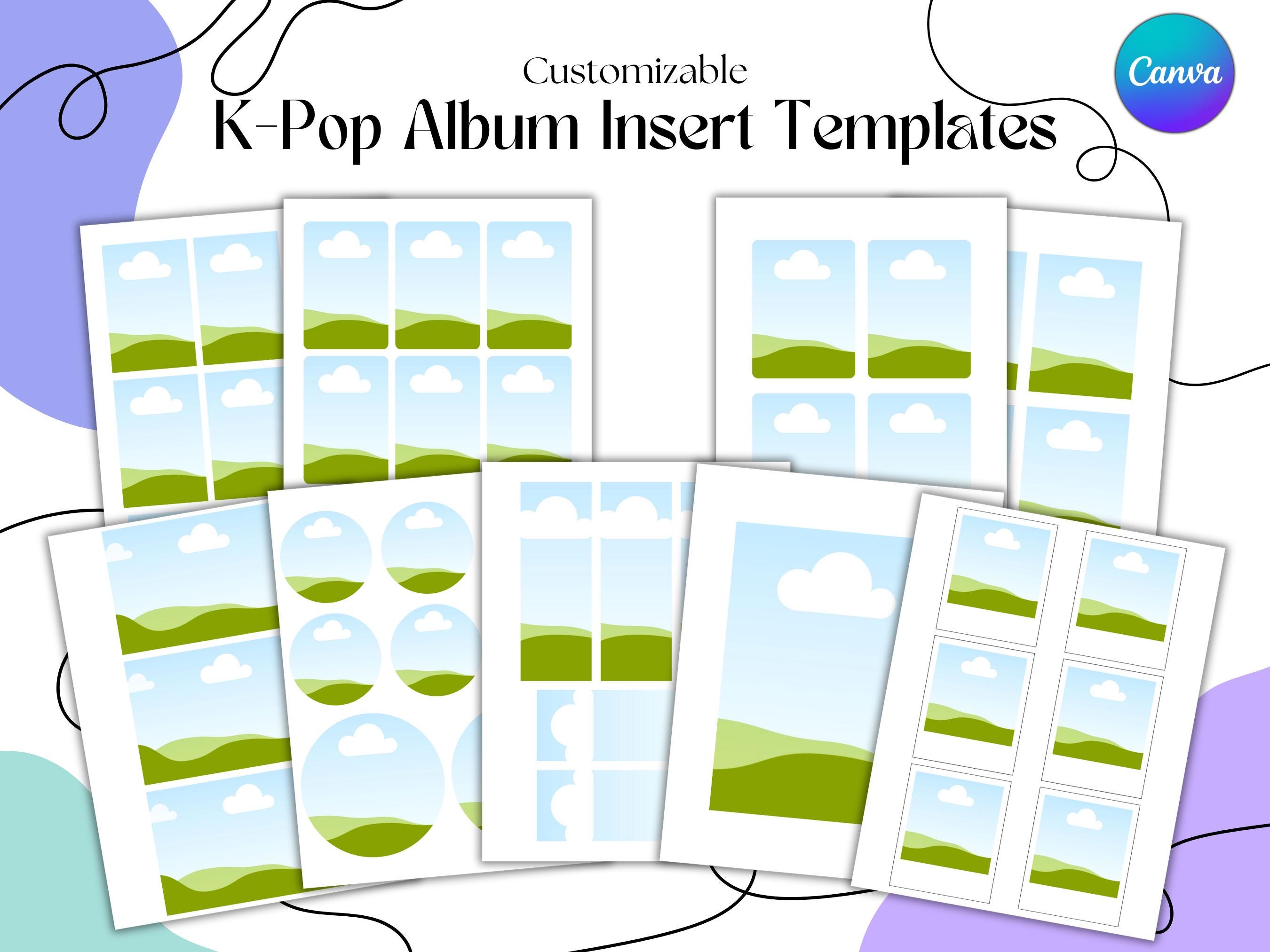 Customizable Kpop Album Insert Canva Templates - Etsy