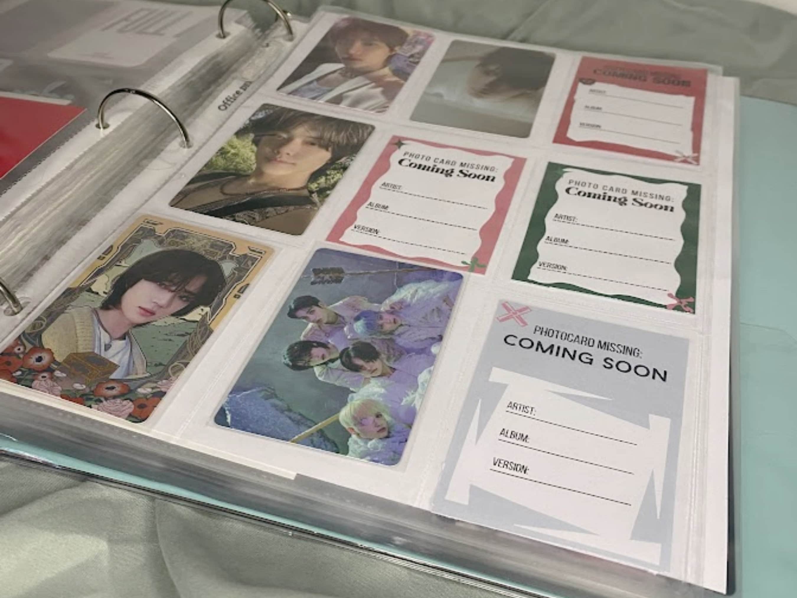 Photocard Binder Placeholders Digital Download TXT Themed - Etsy