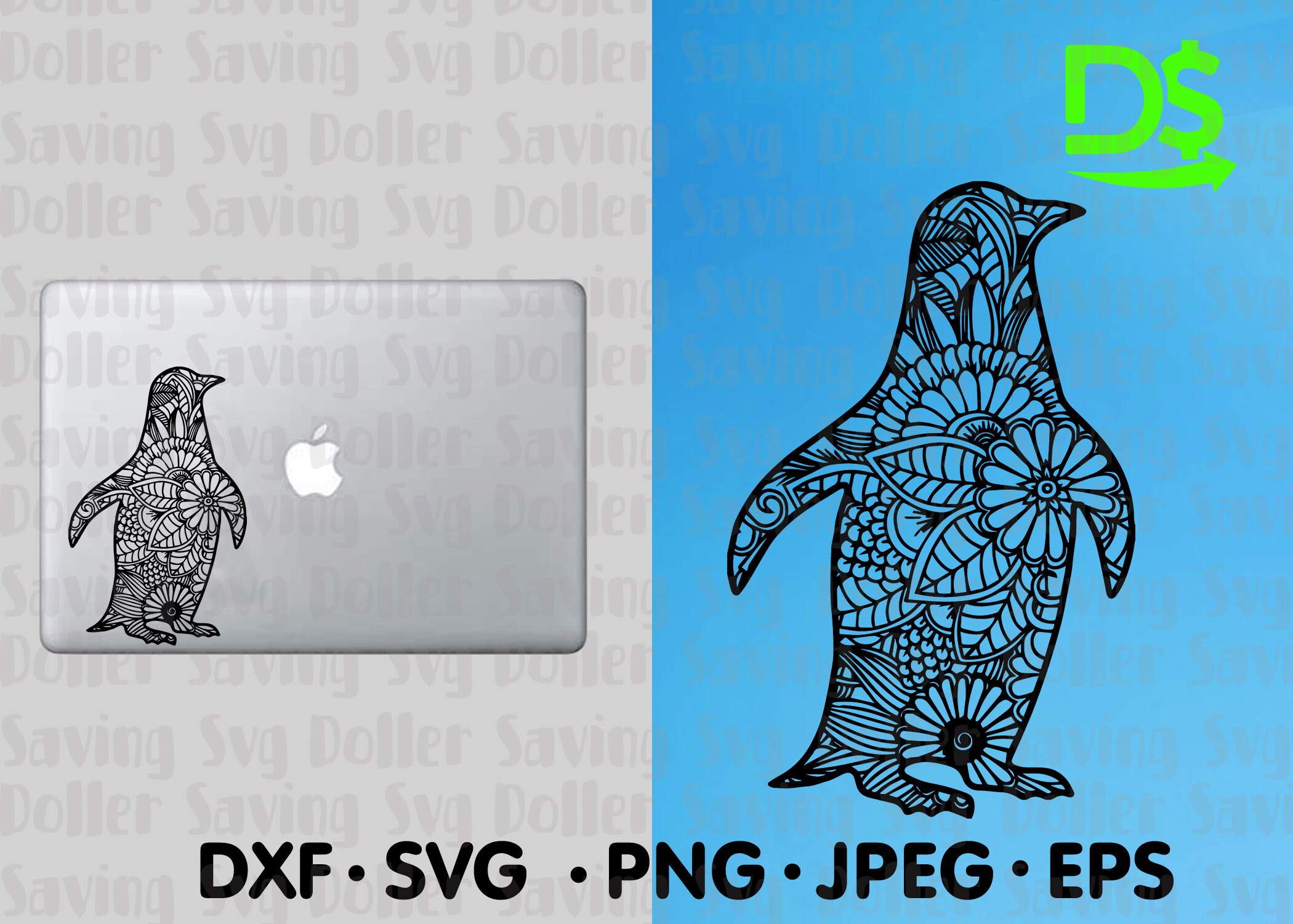 Craft Supplies & Tools baby penguin svg cute animals svg Mandala animal ...