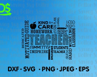 Teacher Svg Subway Art - Etsy