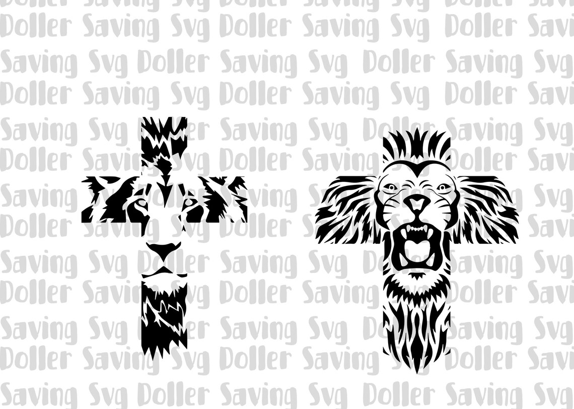 99 % off 2 Designs Cross Svg Lion Svg Lion Face Svg Cricut Svg - Etsy