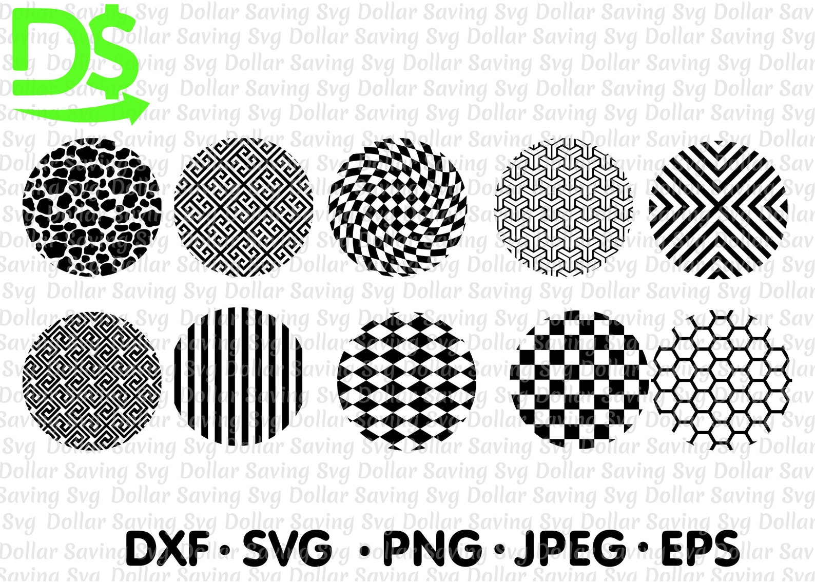 Round Pattern svg Circle Patterns Svg Keychain svg keyring | Etsy