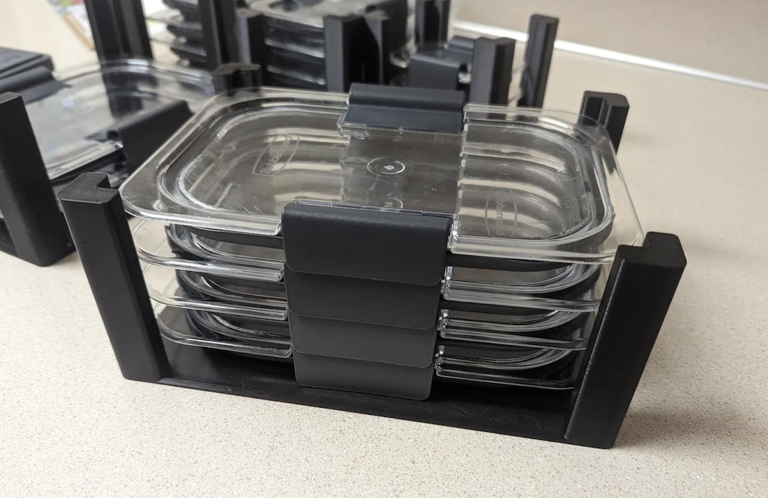 Rubbermaid Brilliance Tupperware Lid Organizer - Stacking - Etsy