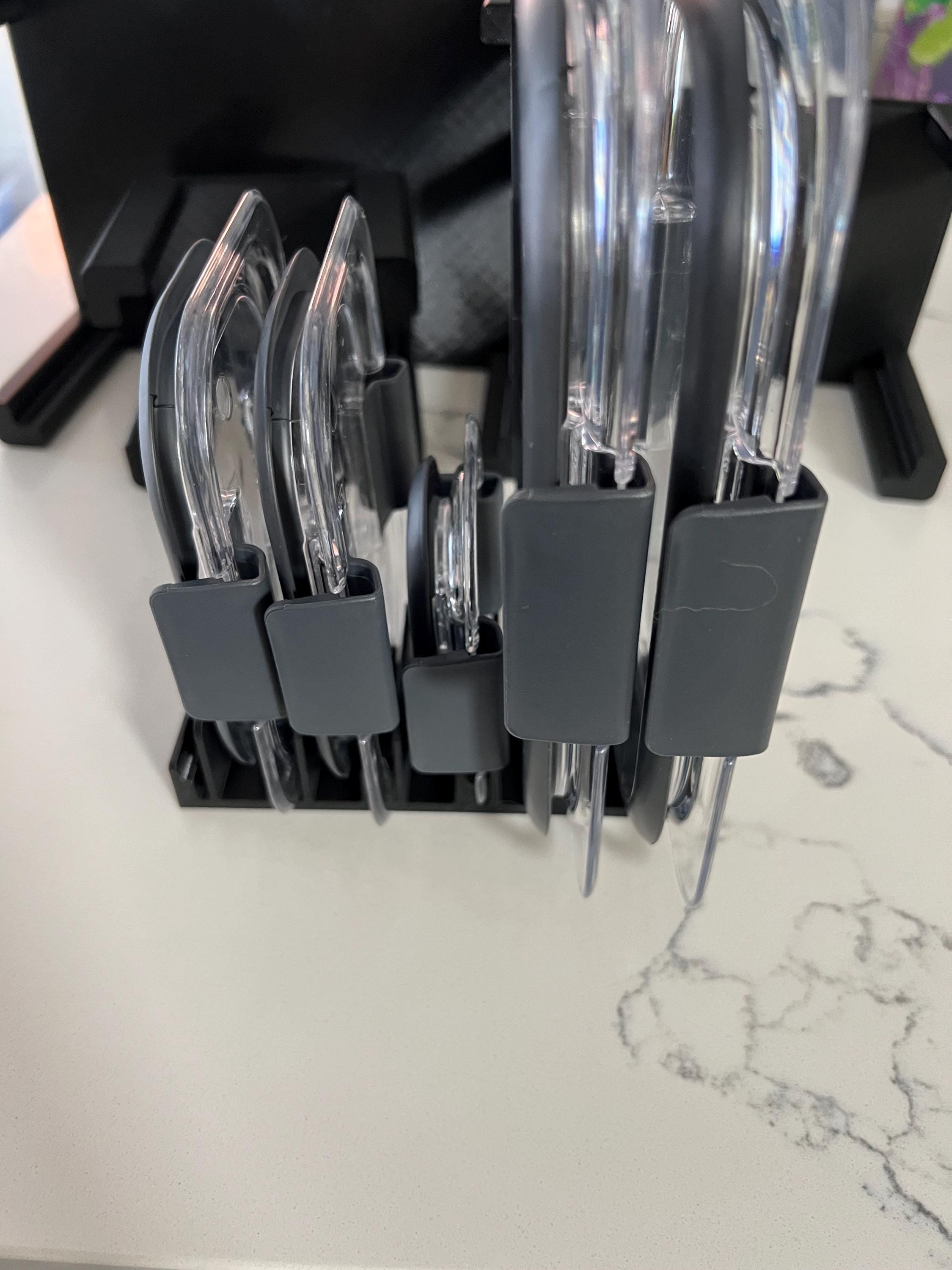 Rubbermaid Brilliance Tupperware Lid Organizer - Vertical Stacking - Etsy