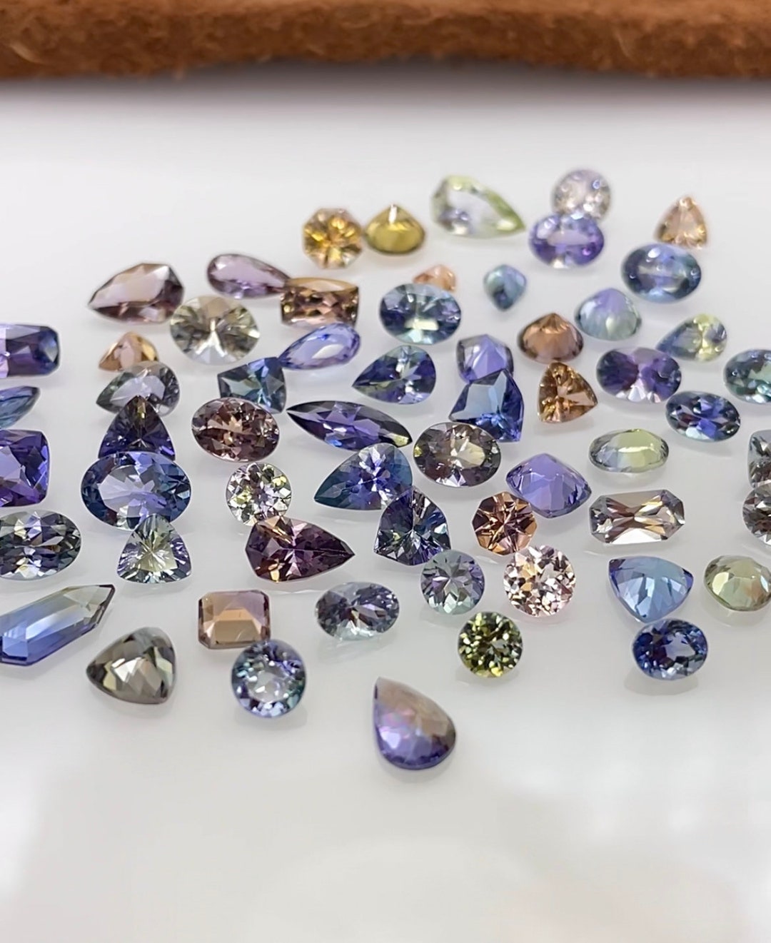 Freshly Cut Multi Color Tanzanite Lot From Factory Rare Color Tanzanite ...
