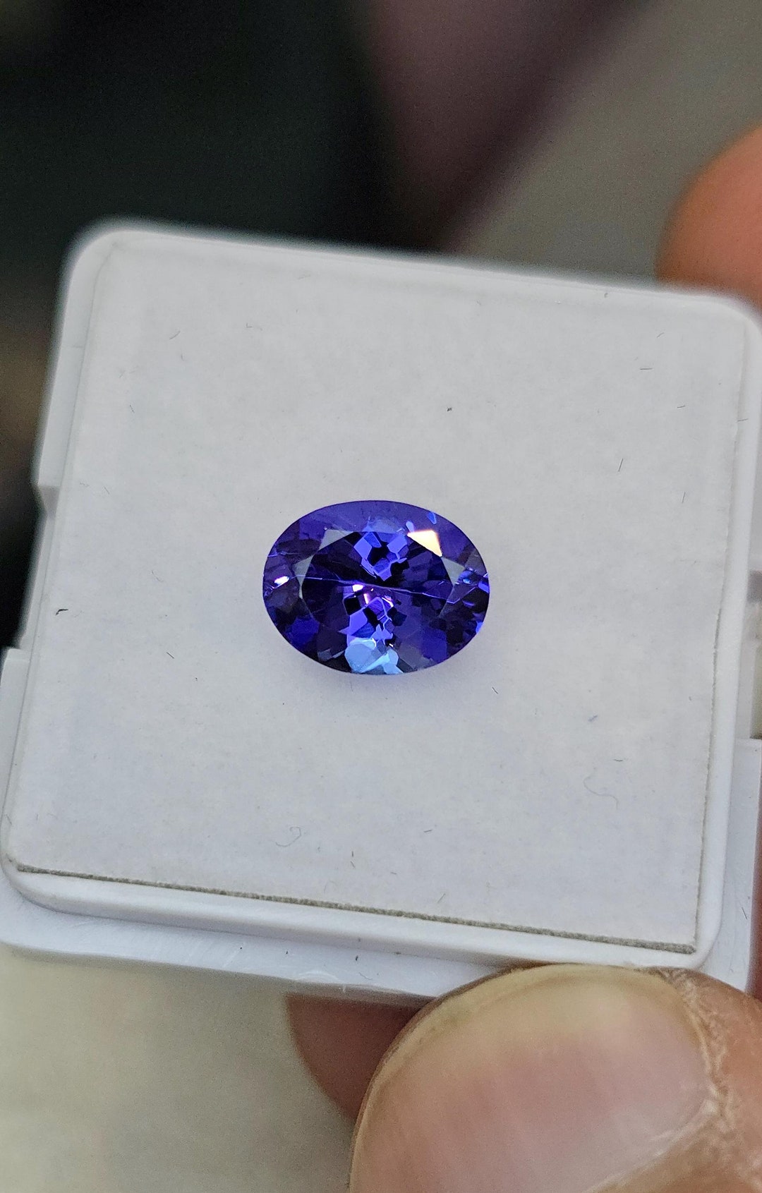 Very Rare D Block SD +colour Natural Tanzanite Oval 8.5x6.5 Mm ,cut ...