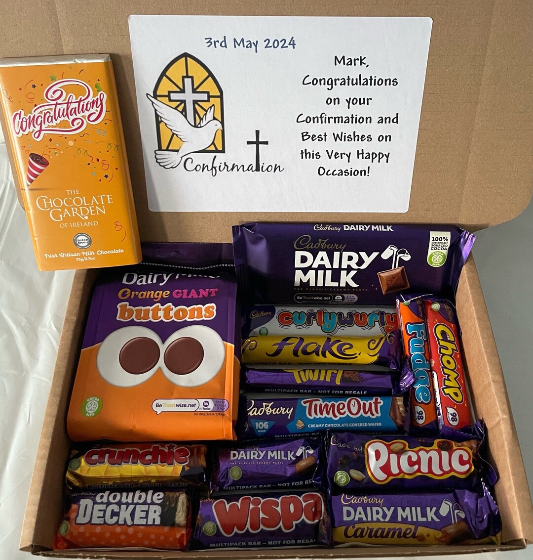 First Holy Communion Cadbury Treat Box | First Holy Communion Hamper ...