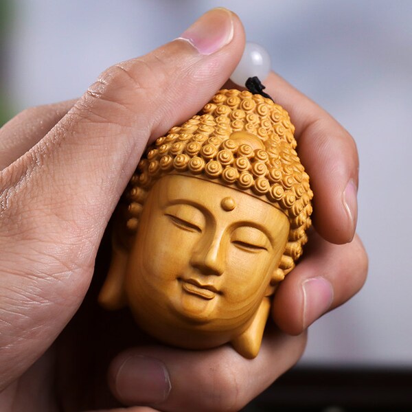Buddha Head Pendant - Etsy