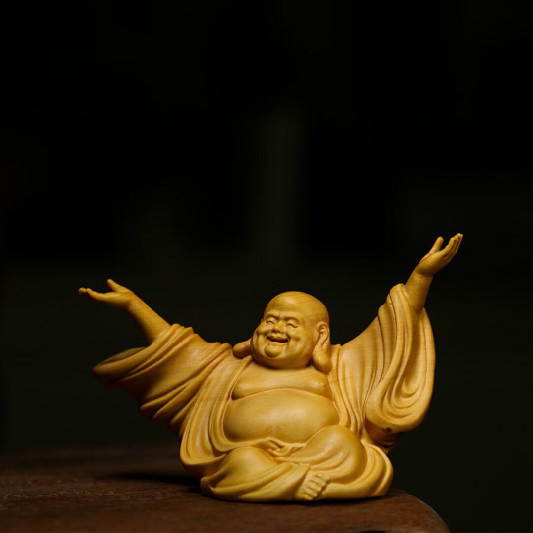 Laughing Maitreya Happy Buddha Symbol of Joy and Prosperity - Etsy