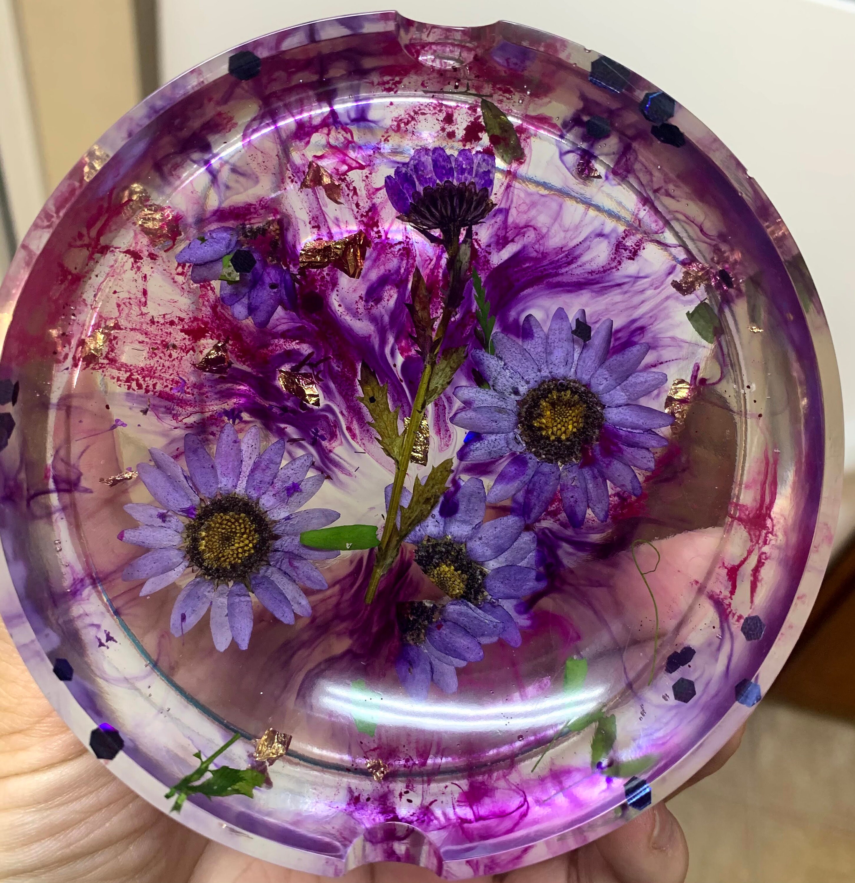 Decorative Trays Home & Living Pressed flower ashtray Home Décor etna ...