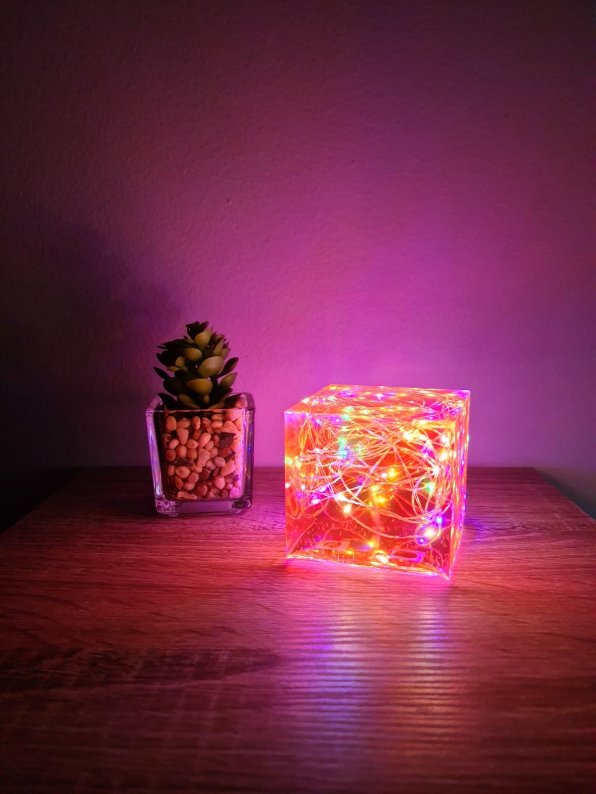 Sensory Lights Epoxy Resin Lamp Table Lamp Home Décor Clear Epoxy Resin ...