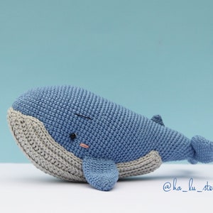 Crochet Pattern Blue Whale, Amigurumi PDF Pattern Blue Whale - Etsy