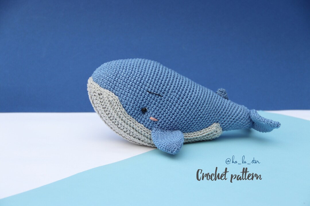 Crochet Pattern Blue Whale, Amigurumi PDF Pattern Blue Whale - Etsy