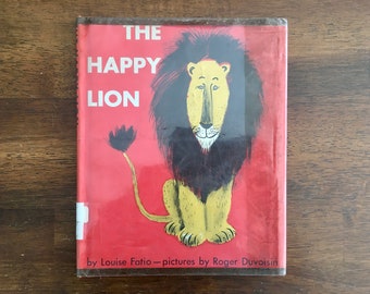 RARE, Le Bon Lion, the Happy Lion, in French, by Louise Fatio ...