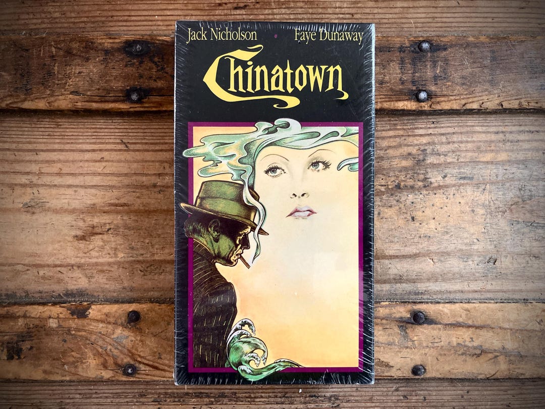 90s SEALED Chinatown VHS Movie, Jack Nicholson, Faye Dunaway, Paramount ...