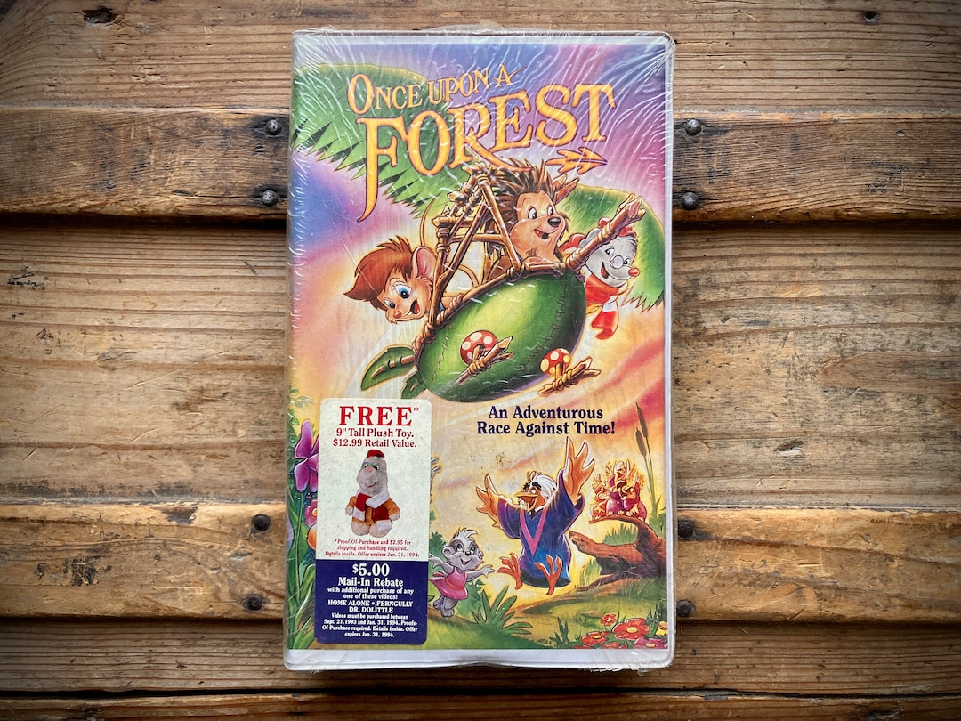 90s SEALED Once Upon A Forest VHS Movie, Fox Video, Vintage 1993 ...