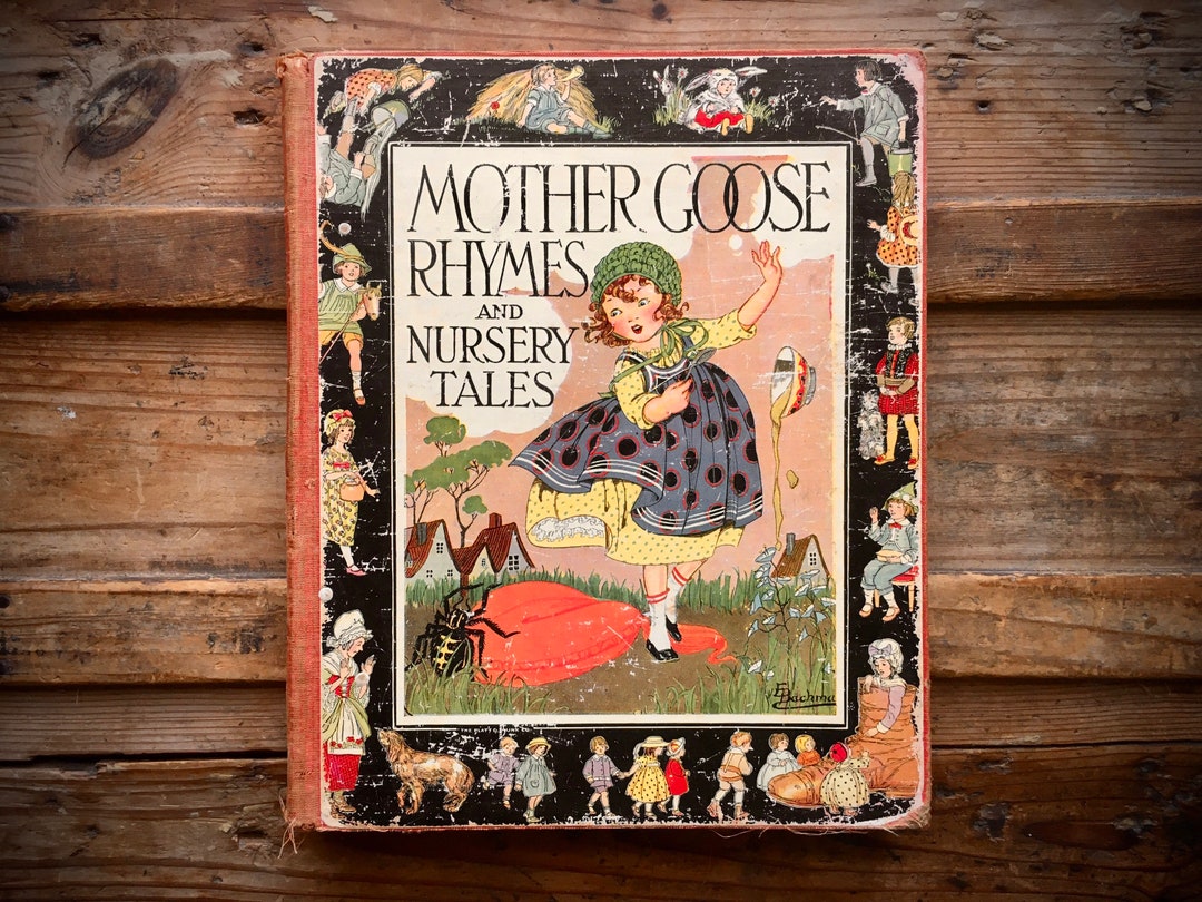 30s Mother Goose Rhymes and Nursery Tales, Watty Piper, Vintage HC Book ...