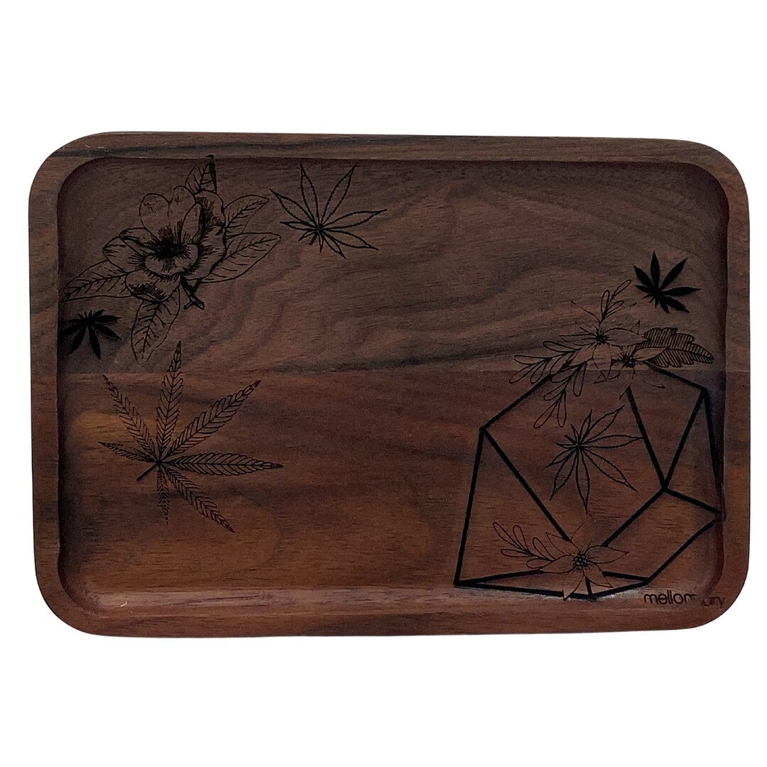 Wooden Rolling Tray // Rolling Tray // Custom Rolling Tray // Weed ...