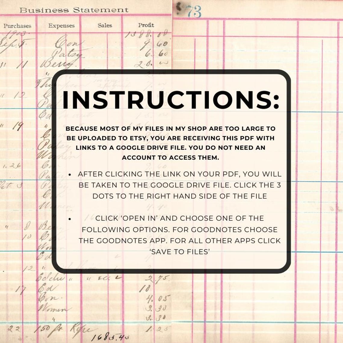 1903-5 HANDWRITTEN LEDGER Printable Images for Junk Journal ...